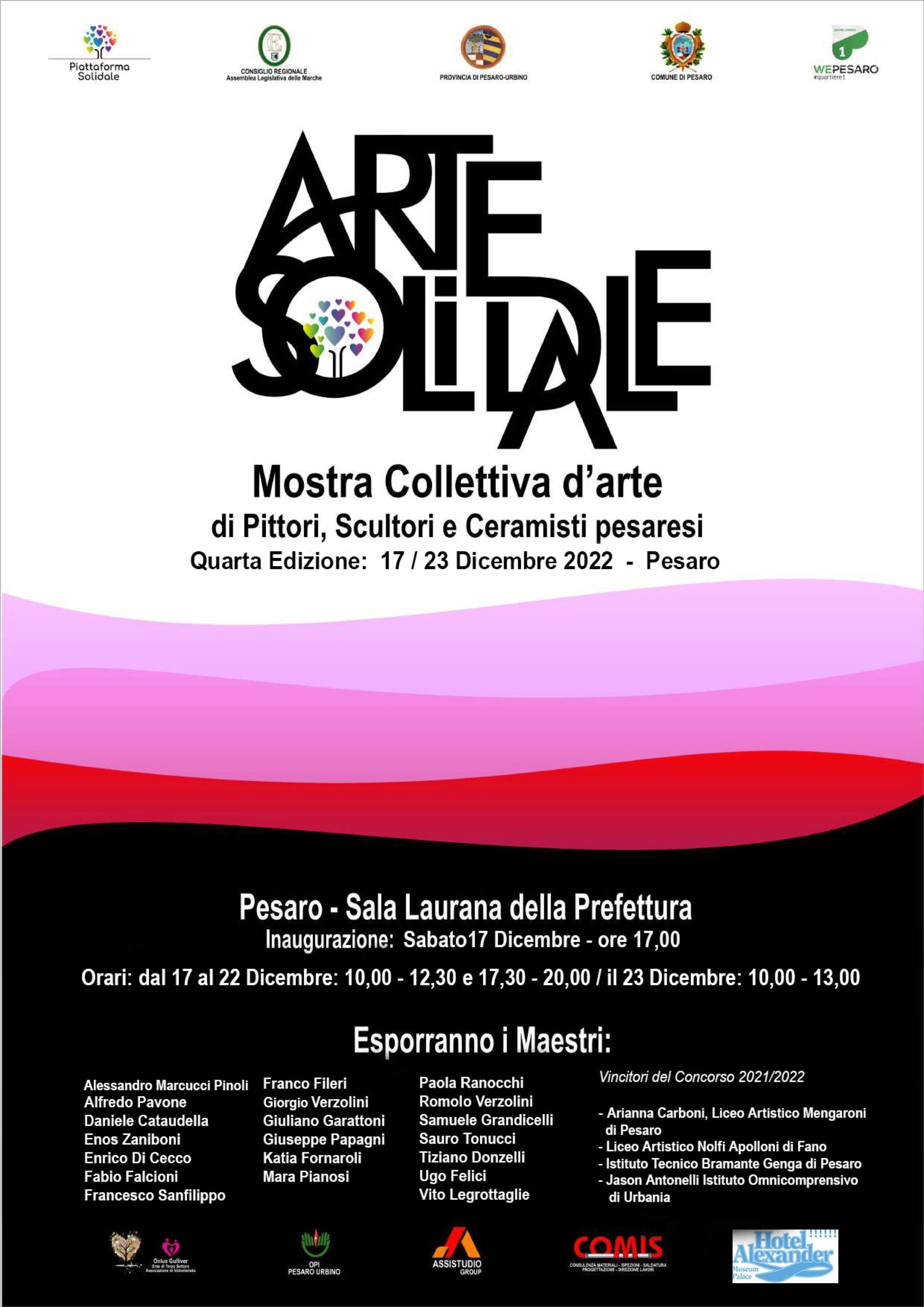 Arte SOLIDALE: Mostra Collettiva d'arte - OPI Pesaro e Urbino Arte SOLIDALE: Mostra Collettiva d'arte - OPI Pesaro e Urbino